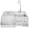 BLAZE 30" Beverage Center With Sink & Ice Bin Cooler – Grill Collection