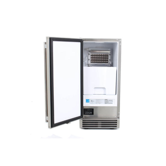 BLAZE 50 lbs. 15" Outdoor Rated Ice Maker With Gravity Drain – Grill ...