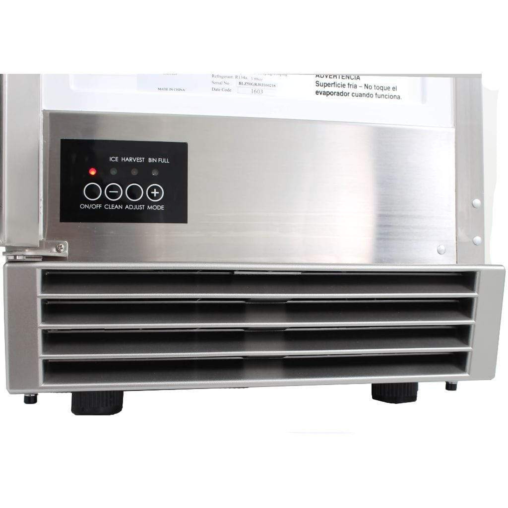 BLAZE 50 lbs. 15" Outdoor Rated Ice Maker With Gravity Drain – Grill ...