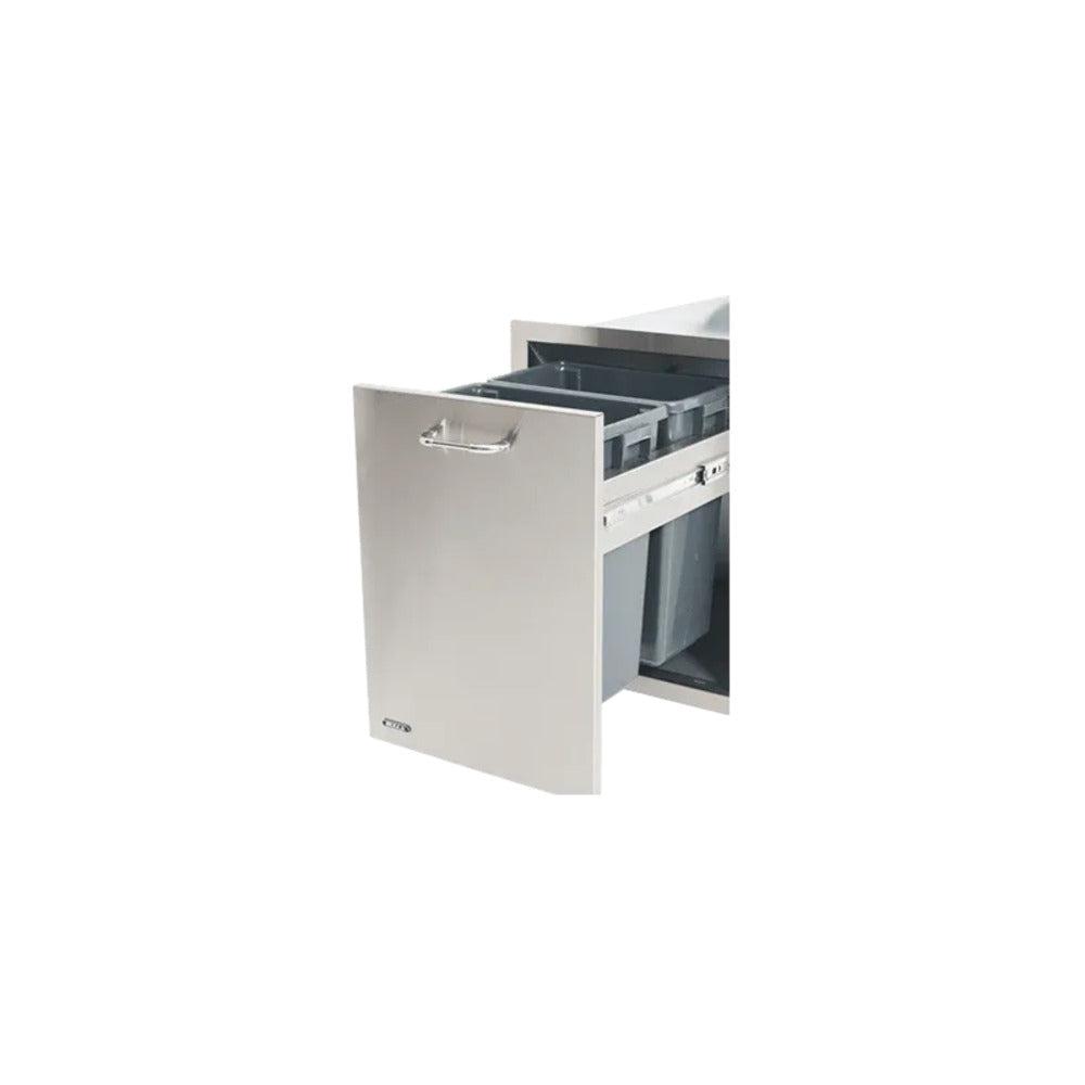 Bull 8 Gallon Stainless Steel Double Pull-Out Trash/Recycle Drawer Wit ...