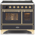 ILVE 40” 6-Burners Majestic II Series Freestanding Electric Range with ...