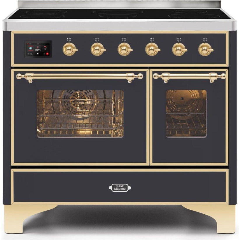 ILVE 40” 6-Burners Majestic II Series Freestanding Electric Range with ...