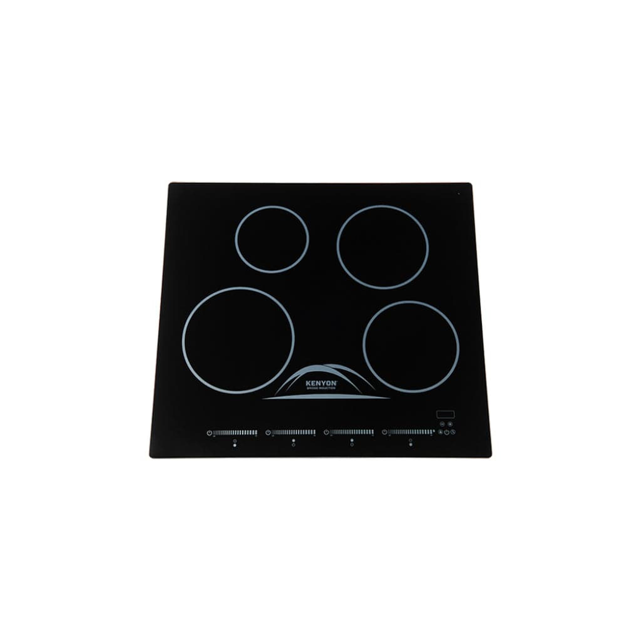 Kenyon Bridge Induction 24" Black 4-Burner 240V Electric Cooktop With ...