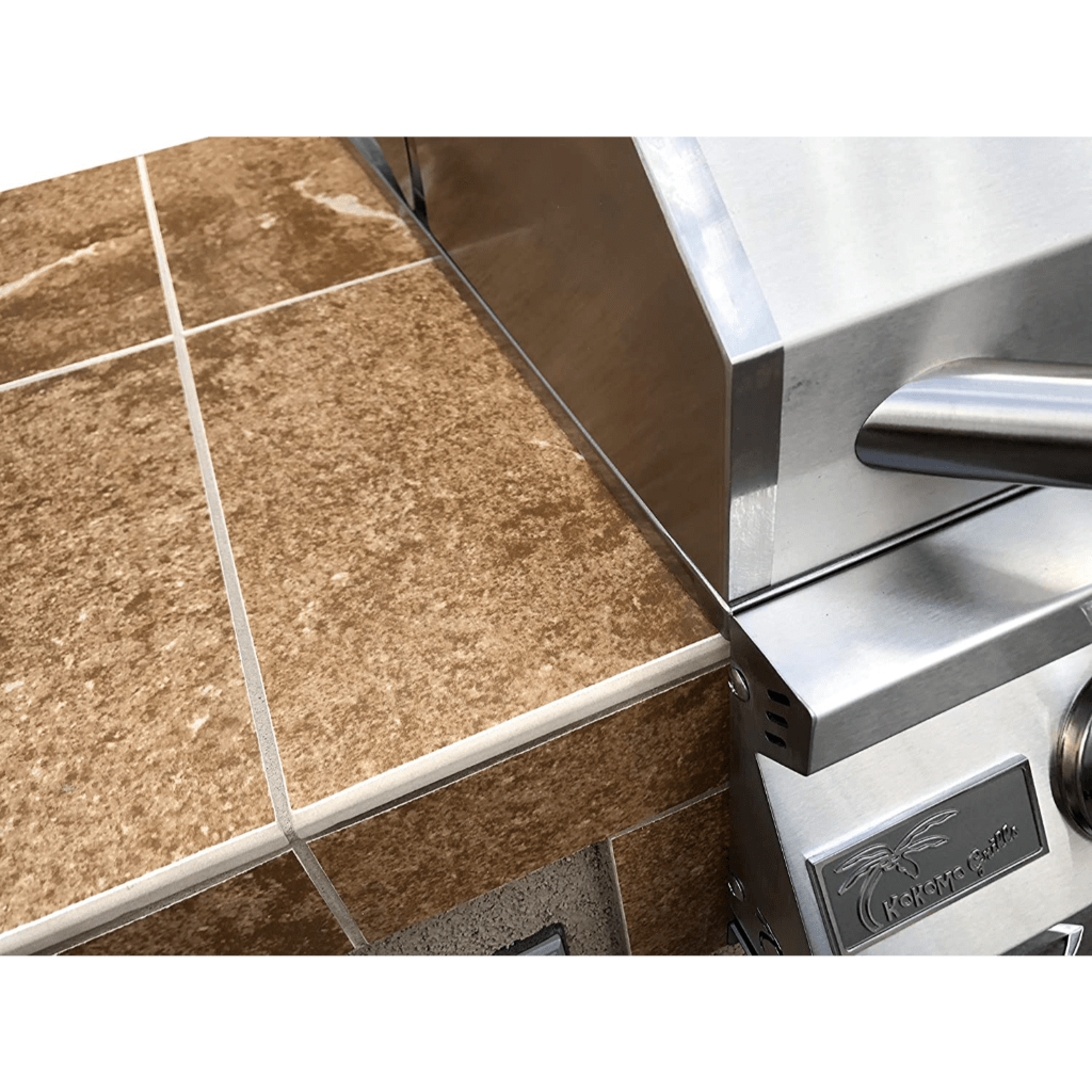 KOKOMO GRILLS Havana L-Shape BBQ Island | Bar Seating & BBQ Grill ...