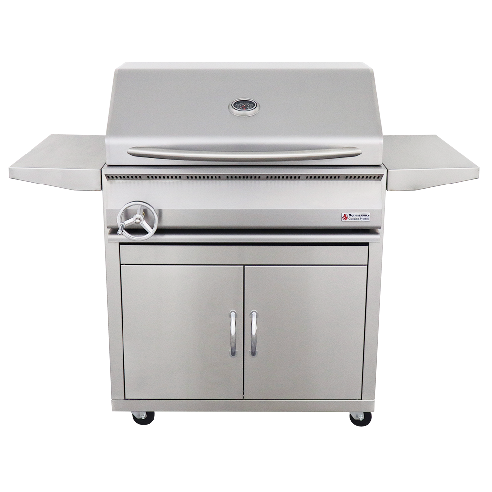 Renaissance 32” Premier Series Freestanding Charcoal Grill – Grill ...