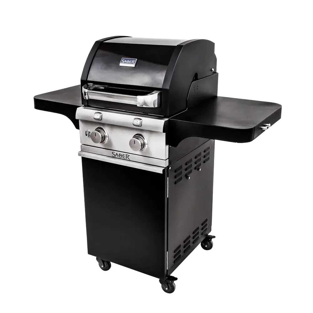 Saber Deluxe Black 2-Burner Freestanding Gas Grill – Grill Collection